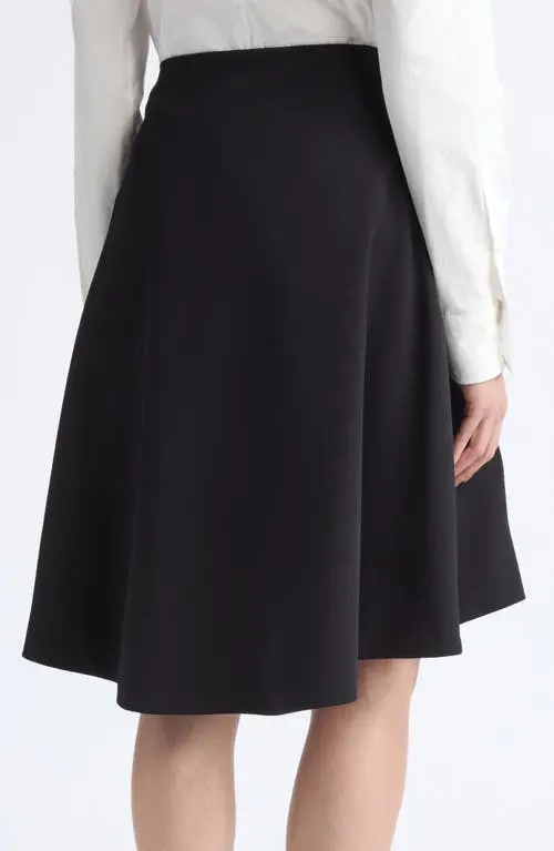 JIL SANDER Wool Sablé Skirt