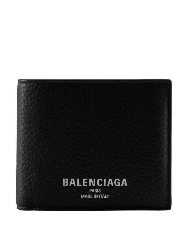 Balenciaga Wallet With Logo - Black
