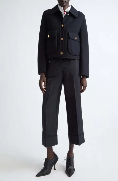 Thom Browne Wool Bell Sleeve Jacket