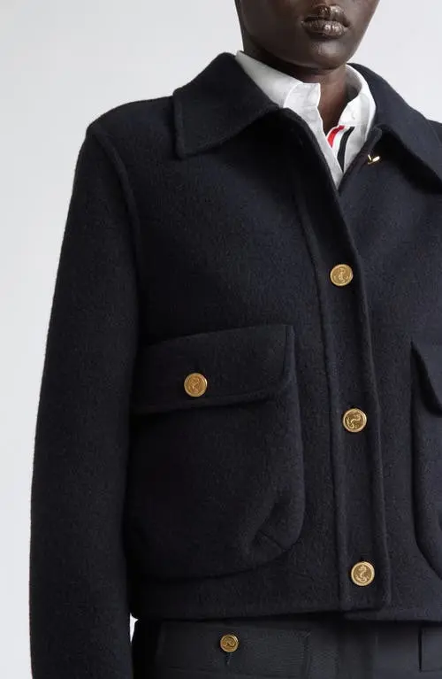 Thom Browne Wool Bell Sleeve Jacket