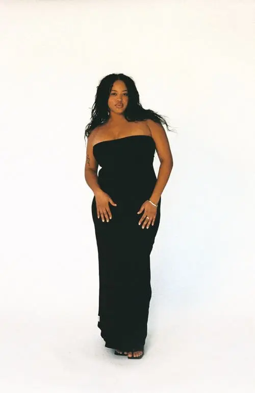 ODDLI The First Date" Strapless Maxi Dress
