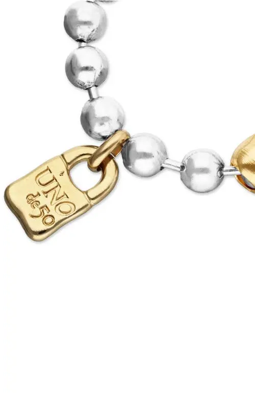 UNODE50 Ball Bracelet With Charm Accent