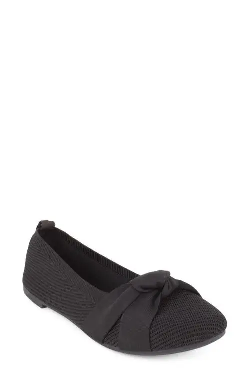 Tahari Lorient Pointed Toe Flat With Knot Detailing