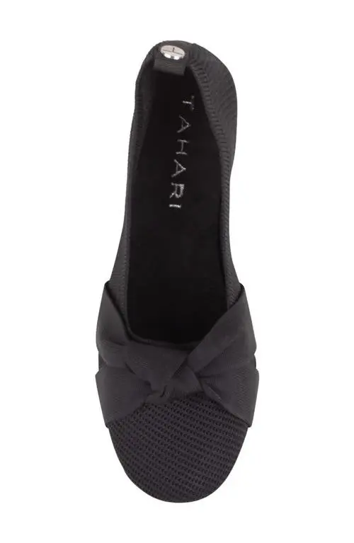 Tahari Lorient Pointed Toe Flat With Knot Detailing