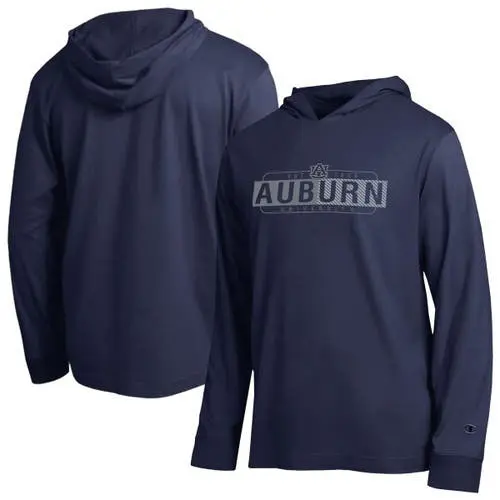 Champion Auburn Tigers All-star Long Sleeve Hooded T-shirt - Navy