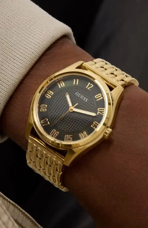 Guess Tate Tone Bracelet Watch