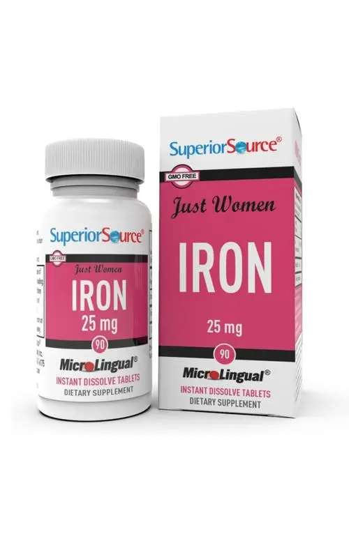 SUPERIOR SOURCE Iron Instant Dissolve Tablets - White