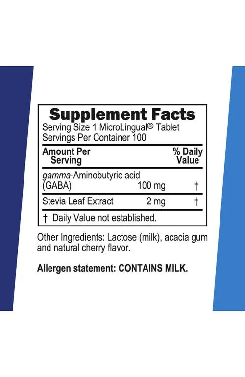 SUPERIOR SOURCE Gaba Sublingual Dissolving Tablets Instant Absorb Relaxation Support
