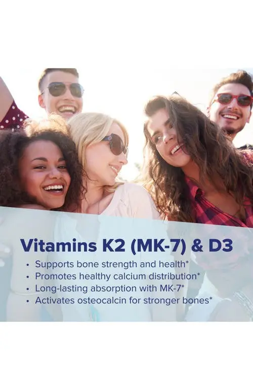 SUPERIOR SOURCE K2 Mk-7 With D3 Quick Dissolve Vitamin Tablets