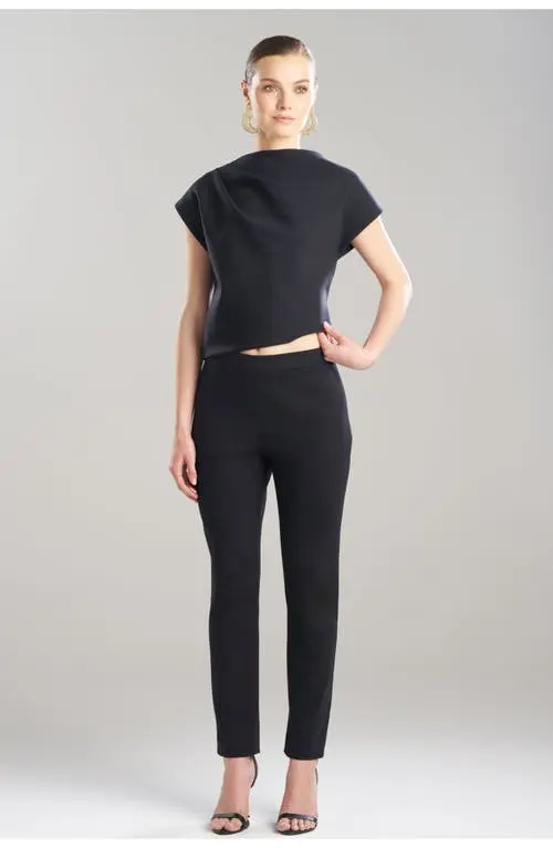 Natori Techno Crepe Side Zip Ankle Pants