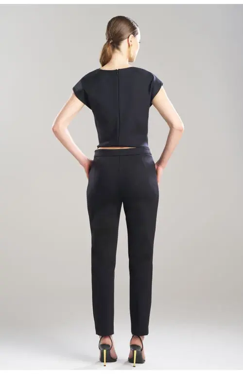 Natori Techno Crepe Side Zip Ankle Pants