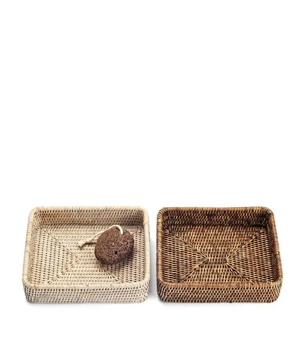 DECOR WALTHER Rattan Basket Tray