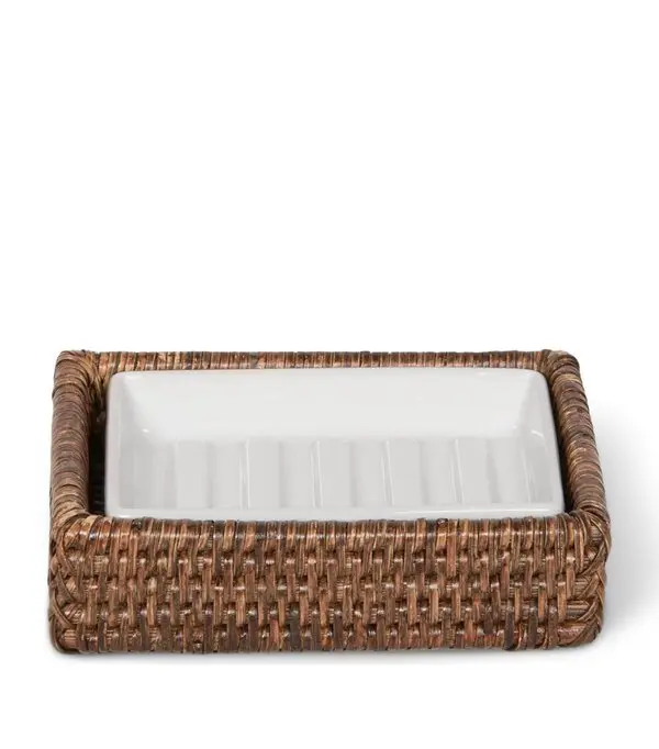 DECOR WALTHER Rattan Basket Soap Dish