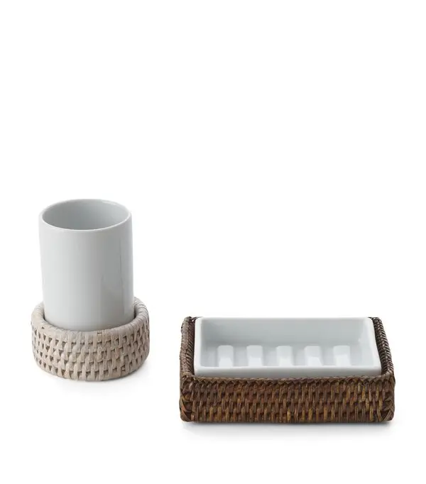 DECOR WALTHER Rattan Basket Soap Dish
