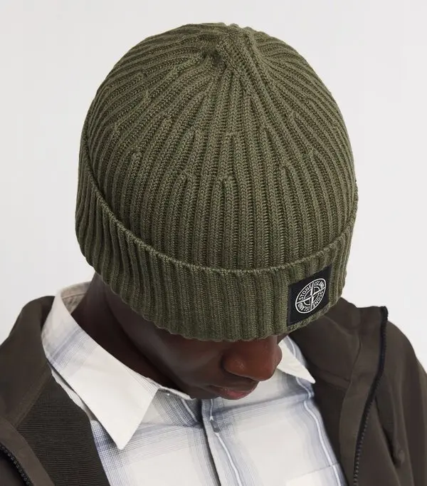 Stone Island Rws Wool Compass Beanie