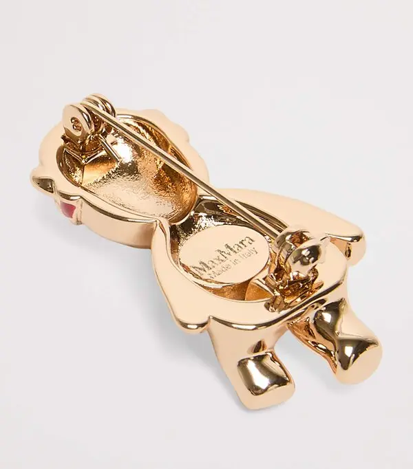 Max Mara Diamanté Teddy Bear Brooch