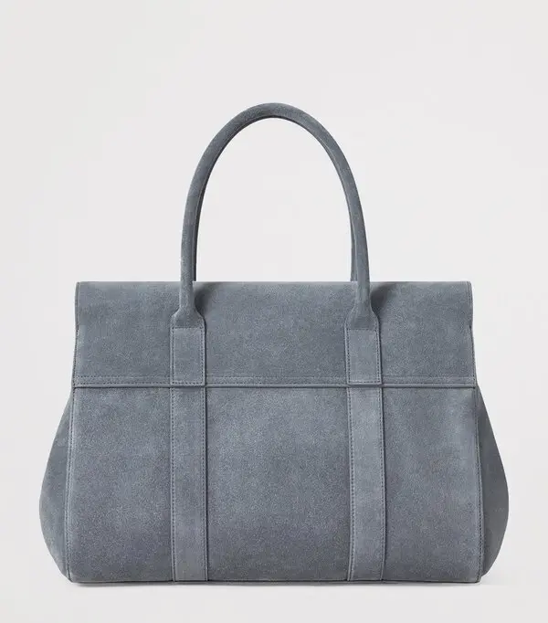 Mulberry Suede Bayswater Top-handle Bag - Grey