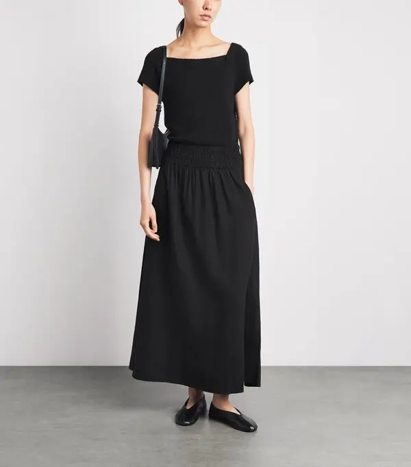 ME+EM Mixed Media Maxi Dress