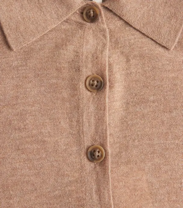 ME+EM Cashmere Knit Short-sleeve Shirt