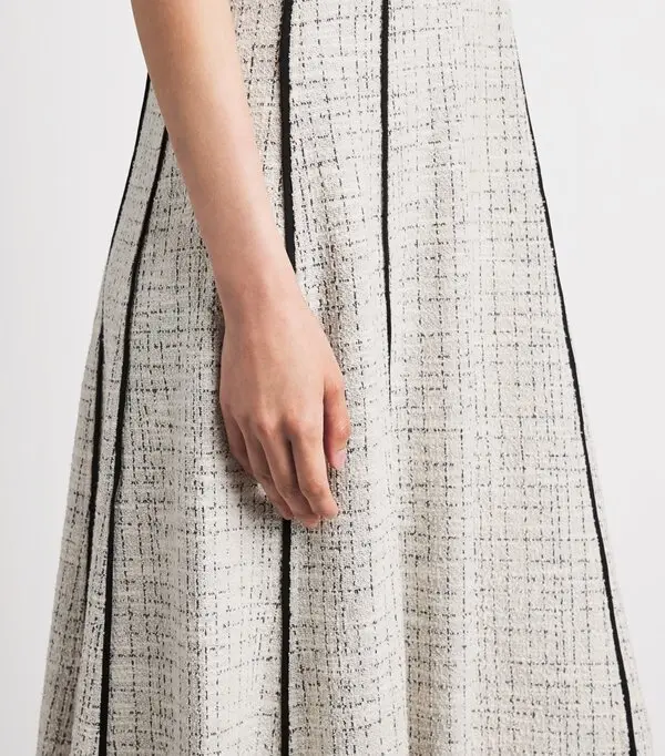 ME+EM Tweed Fit-and-flare Maxi Dress
