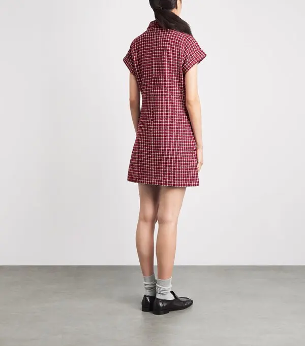 ME+EM Fit-and-flare Jacquard Mini Dress