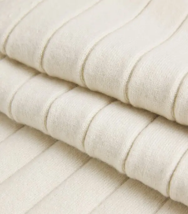 Colombo Cashmere Ribbed Trousers