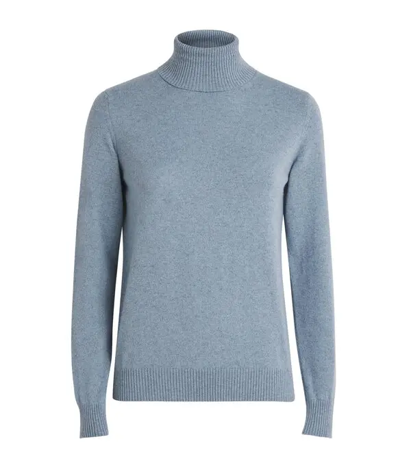 Colombo Cashmere Rollneck Sweater - Blue