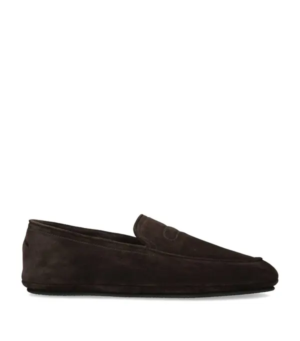 John Lobb Suede Kingston Slippers