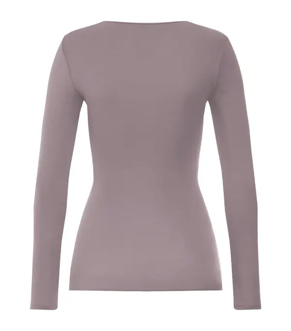 Hanro Cotton Seamless Long-sleeve T-shirt