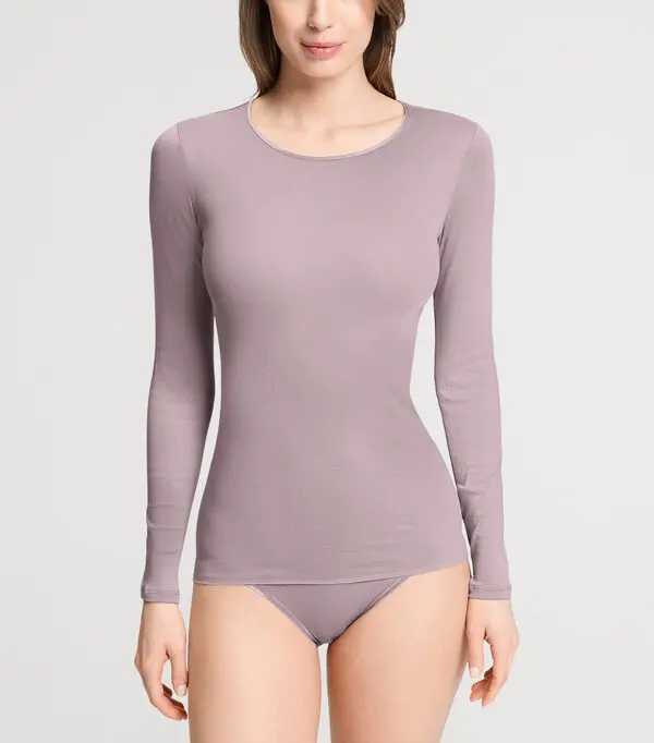 Hanro Cotton Seamless Long-sleeve T-shirt