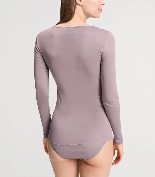 Hanro Cotton Seamless Long-sleeve T-shirt