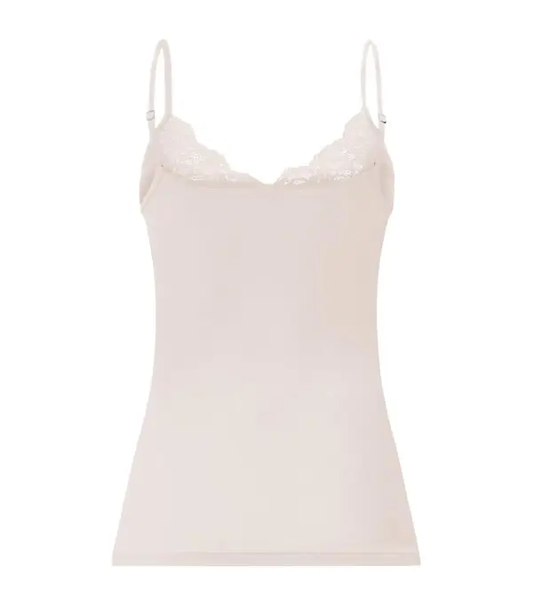 Hanro Dana Lace-trimmed Tank Top