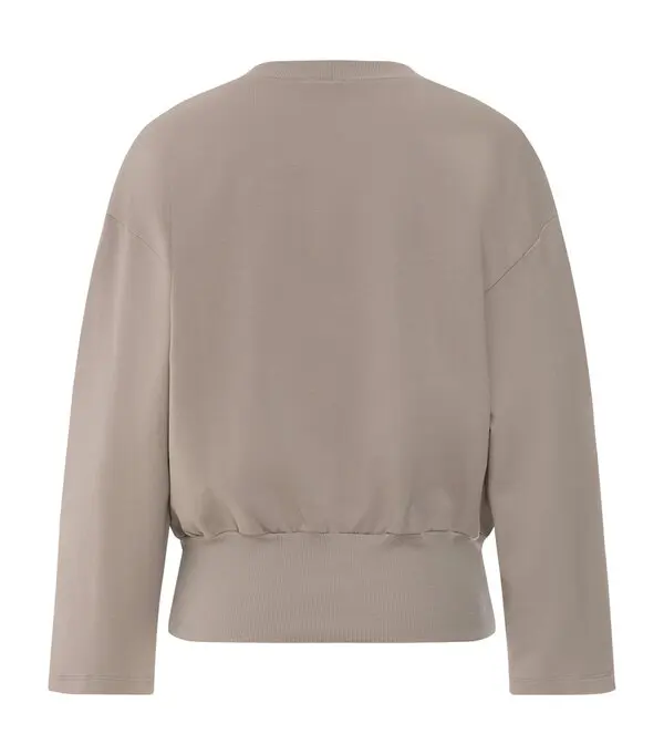 Hanro Stretch-cotton Natural Living Crew Neck Sweater