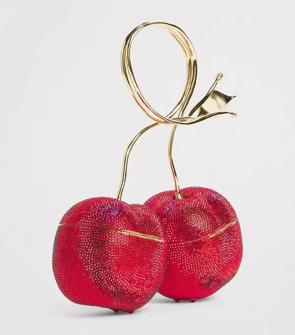 Judith Leiber Embellished Cherry Clutch Bag