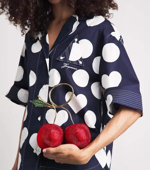 Judith Leiber Embellished Cherry Clutch Bag