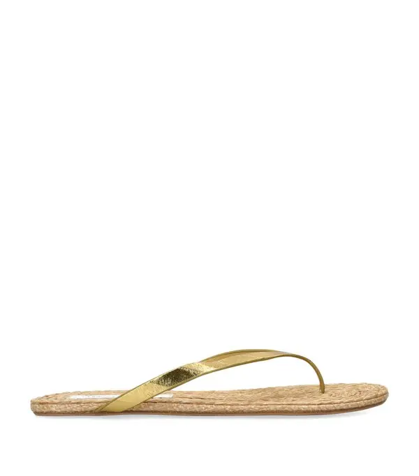 Christopher Esber Raffia Palma Flip Flops