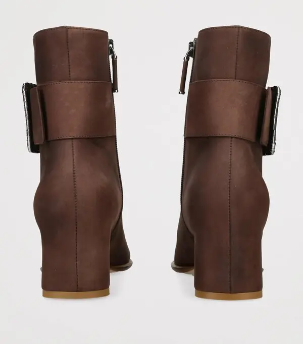 Rodo Leather Buckled Ankle Boots