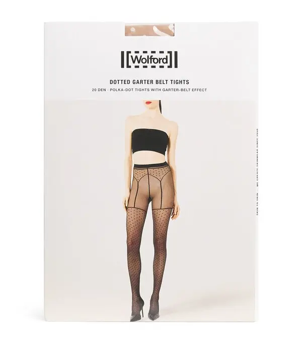 Wolford Dotted Garter Belt 20 Denier Tights