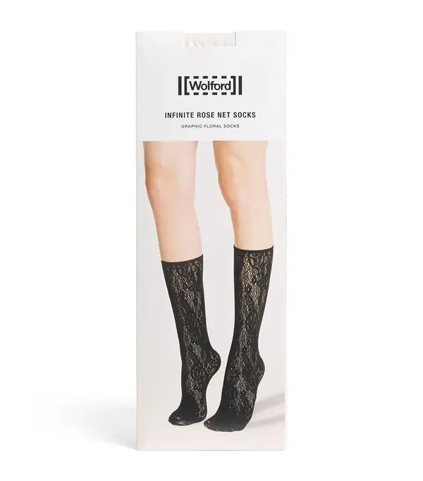 Wolford Infinite Rose Net Socks