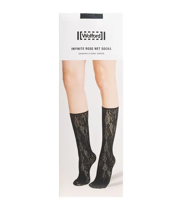 Wolford Infinite Rose Net Socks