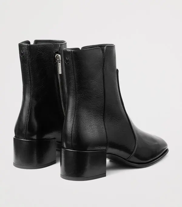 JIMMY CHOO Eliot Leather Ankle Boots