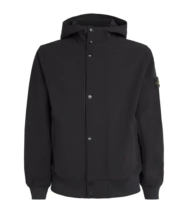 Stone Island Light Soft Shell-r Hooded Jacket