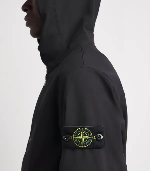 Stone Island Light Soft Shell-r Hooded Jacket