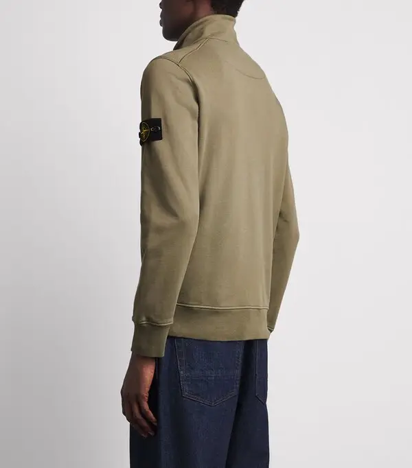 Stone Island Cotton Half-zip Compass Sweatshirt