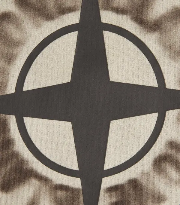 Stone Island Cotton Blurred-compass Sweatshirt