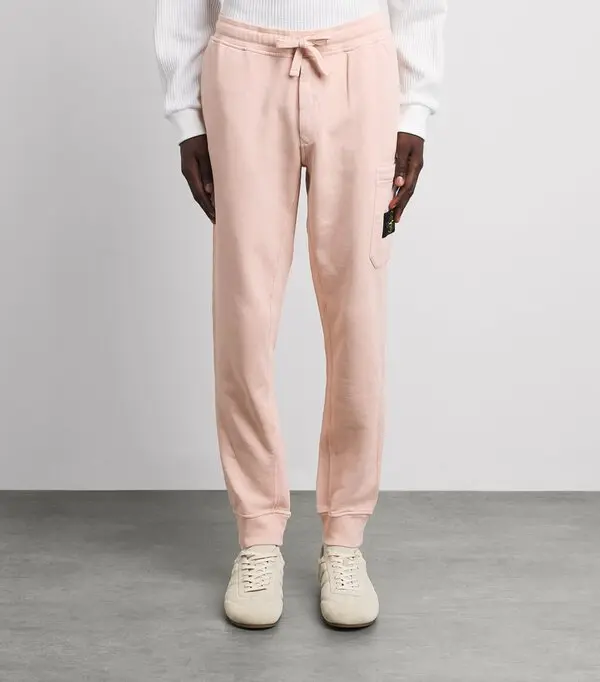 Stone Island Cotton Compass Cargo Sweatpants