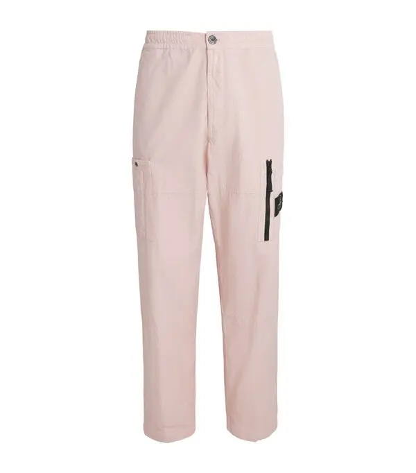 Stone Island Organic Cotton Ripstop Cargo Trousers