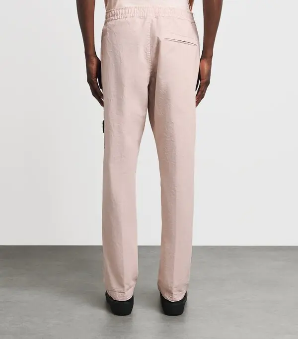 Stone Island Organic Cotton Ripstop Cargo Trousers