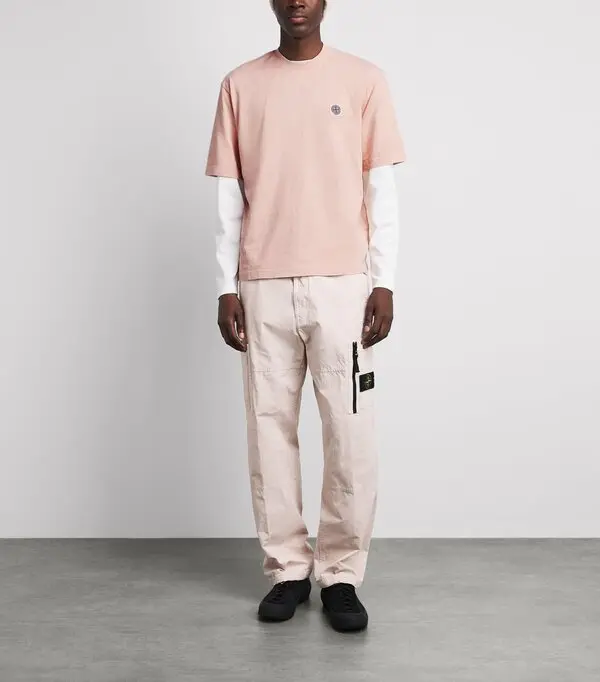 Stone Island Organic Cotton Ghost T-shirt - Pink