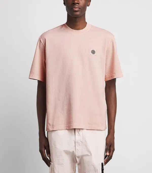 Stone Island Organic Cotton Ghost T-shirt - Pink